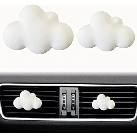 Amazon.com: 4 Pcs Cloud Air Vent Clips, Cute Cloud Car Air Fresheners ...