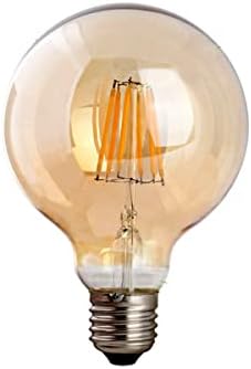 LEDSone G95 E27 Screw Bulb, LED Edison Light Bulb, Dimmable 220V, 450 ...