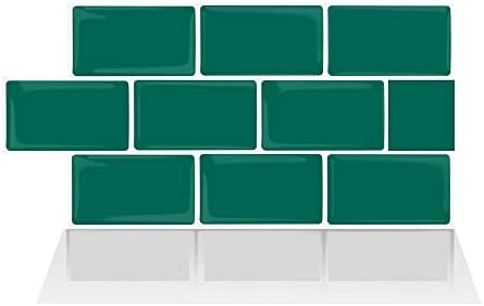 ProsperveilUK 20PCS Green Jellylike Mosaic Wall Tile Transfers Stickers ...