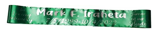 Amazon.com: Personalized Memorial Funeral Sash Ribbon or Celebration of ...