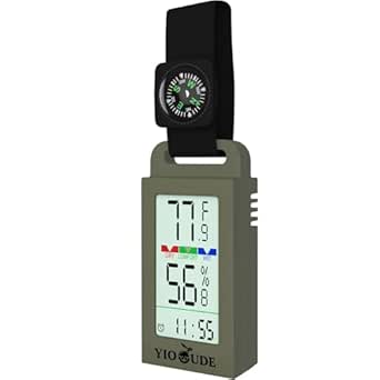 Amazon.com: Indoor Outdoor Portable Thermometer Hygrometer with ...