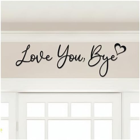 Amazon.com: DVNB Shop Wall Art Decor - 3mm Ply Wood Love You Bye Sign ...