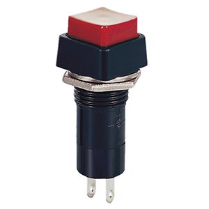 Push Button Switch MOMENTARY-ON Normally Open (SPST) RED: Electronic Component Pushbutton ...