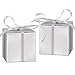 Amazon.com: Hooqict 100 Pack Party Favor Boxes Silver Gift Boxes 2x2x2 ...