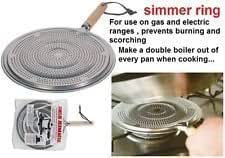 2 x SIMMER RING PAN MAT HEAT DIFFUSER FOR ELECTRIC OR GAS COOKER ...