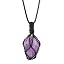 LERSUSI Handmade Natural Gemstone Crystal Pendant Necklace Stone Holder ...