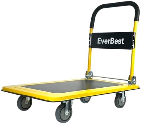EverBest® Portable Platform Trolley for Lifting Heavy Weight, (Metal ...
