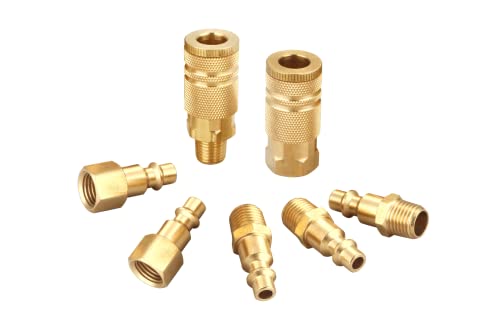 Snapklik.com : T TANYA HARDWARE Air Hose Fittings Quick Connect Brass ...