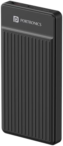 Portronics Luxcell B12 10,000mAh Ultra Slim Power Bank with USB-A ...