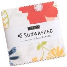 Amazon.com: FlashPhoenix Quality Sewing Fabric – Sunwashed Mini Charm ...