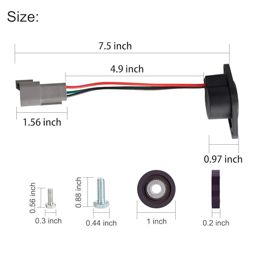 Golf Cart IQ Speed Sensor with High Speed Magnet for Club Car DS and ...