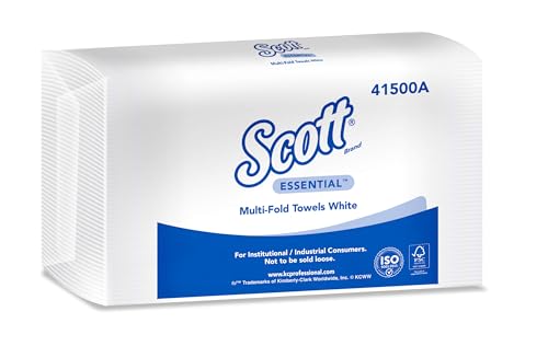 Scott Essential Multifold Paper Hand Towels (M Fold), 56 Packs, 200 ...