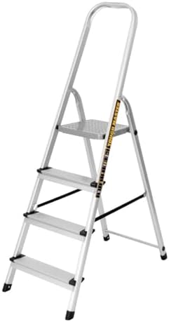 TOUGH MASTER Aluminium Folding Step Ladder Tread Ladders Anti-Slip ...