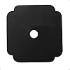 trust4care 4-Pack Black Square Rosette Backplate of Bifold Cabinet ...