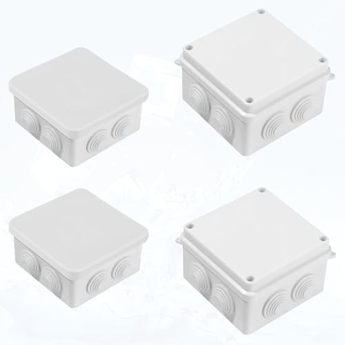 Pizsieat 4pcs Distribution Box Surface-Mounted IP65 Waterproof Junction ...