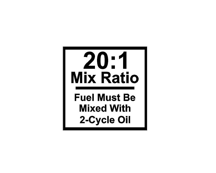 Amazon.com: Mix Ratio Chart 20:1 2-Stroke 2-Cycle Oil Fuel Chainsaw ...