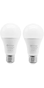 Etrogo Radar Motion Sensor LED Light Bulb 12W Edison E27 Socket AUTO ON ...