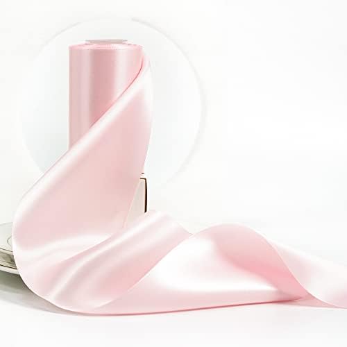 Amazon.com: BVIEAKD Wide Pink Satin Ribbon 6 Inch x 25 Yards Solid ...