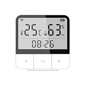 Tuya WiFi Intelligent Temperature Humidity Sensors Time Date Week ...
