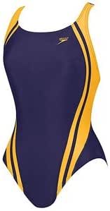 Amazon.com: Speedo Quantum Splice Female Super Proback,Navy/Gold,24Y ...
