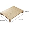 Amazon.com: LITFAD Scandinavian Bed Frame Platform Bed Solid Wood ...