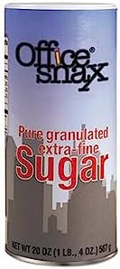 Amazon.com: Office Snax Reclosable Canister of Sugar, 20-oz. : Grocery ...