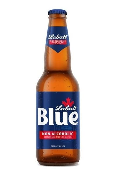 Amazon.com : Labatt Blue Non Alcoholic (Pack of 6) 12oz Bottles Zero ...