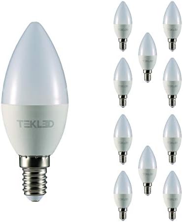 E14 LED Candle Light Bulbs, 5W Warm White 2700K, C37 E14 LED Candle ...