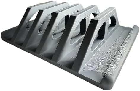 MultiSlot Vertical Laptop and Phone Holder - 5-Slot Organizer Stand for ...