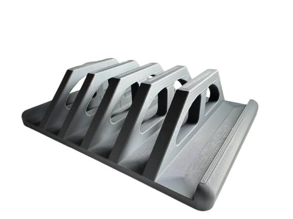MultiSlot Vertical Laptop and Phone Holder - 5-Slot Organizer Stand for ...