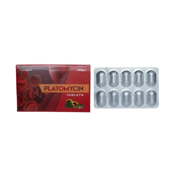 Buy The V Company Platomycin Tablets, Increase Platelet Count, 10 ...