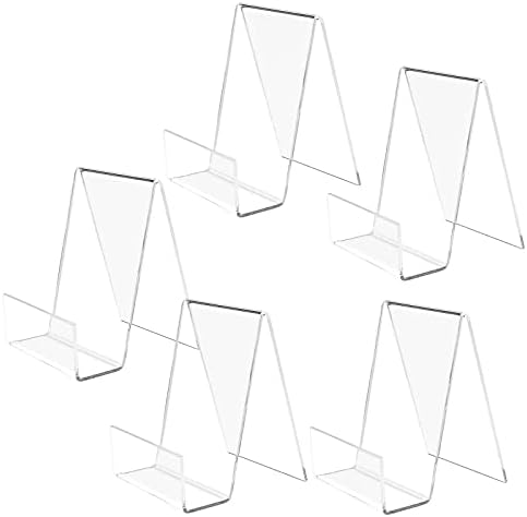 bssmmai 3-Piece Clear Acrylic Book Display, Transparent Stand for Books ...