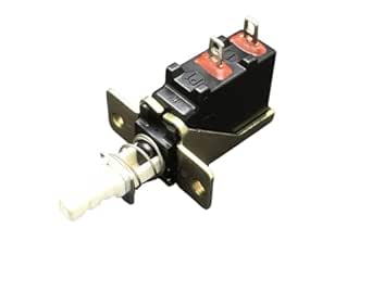 External Spring Power Switch Self Lock Push Switch 5A/40A250V Button ...