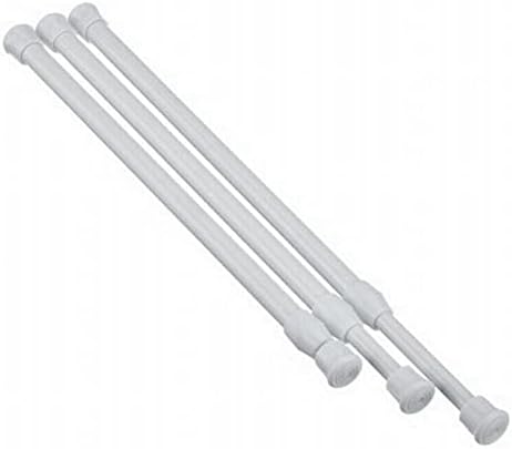 Gemini_mall® Curtain Rod - Spring Loaded Extendable Telescopic Net ...