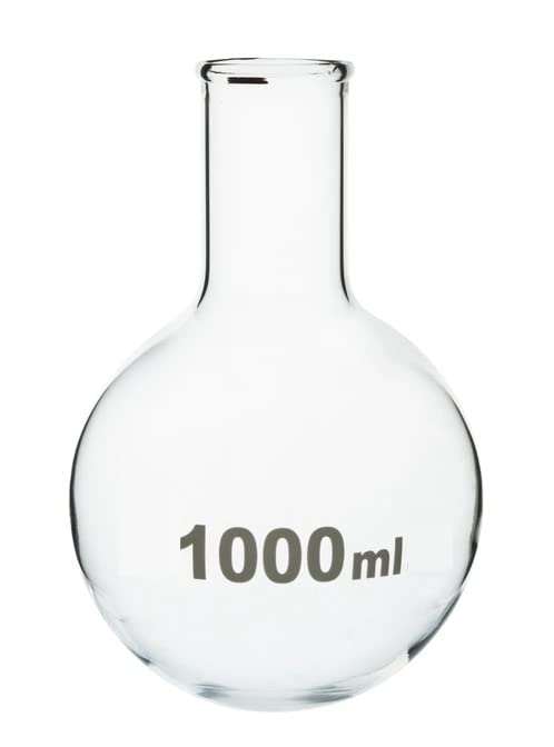 Cometek Laboratory Boiling Flask, 1000ml - Borosilicate Glass - Round ...