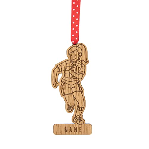 Personalised Rugby player christmas decoration for a child | tree ...
