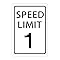 Amazon.com: Speed Limit 2 Mph Sign Slow Down Sign,Traffic Sign ...