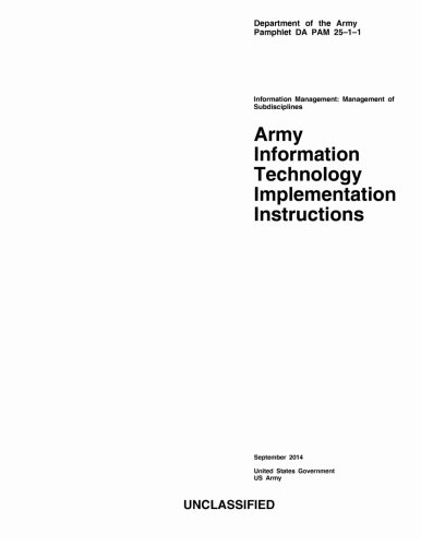 Department of the Army Pamphlet DA PAM 25-1-1 Army Information ...