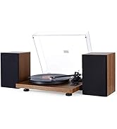 1 BY ONE Record Player Wireless Turntable HiFi System with 36 Watt ...