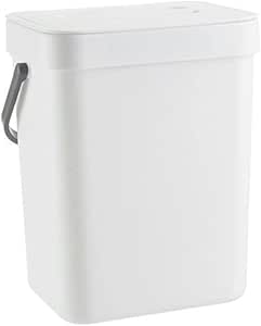MSLing 3L Kitchen Compost Bin, Polypropylene Material, White, Compost ...