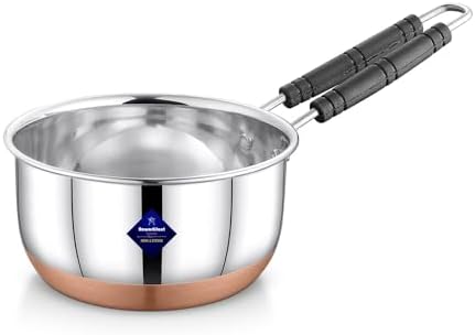Buy PANCA Tea Pan Stainless Steel Copper Bottom Sauce Pan Milk Pan ...
