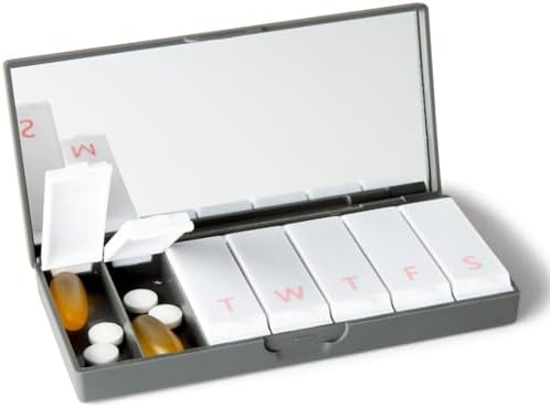 Amazon.com: PORT X POLISH Designer Weekly Pill Box Organizer (Single 1X ...
