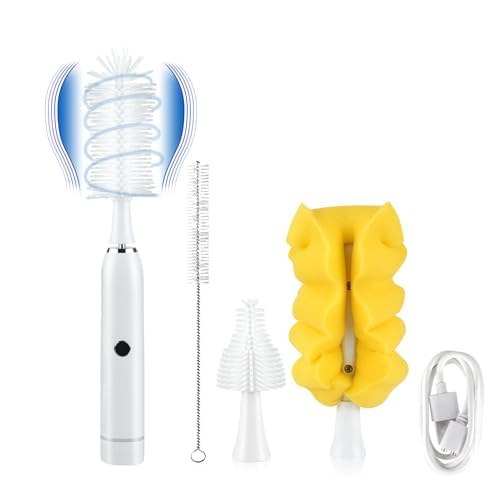 Electric Baby Bottle Brushes Magnetic Suction Charging, Rechargeable ...