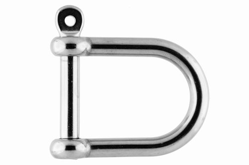 Dutyhook Stainless Steel AISI 316 D-Shackle, 10x80, Metric Thread M10 ...
