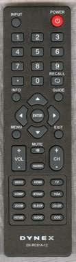 Amazon.com: DYNEX DX-RC01A-12 Remote Control : Electronics