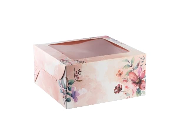 Buy Skookpack Bloomingtales Floral Cake Box for Cake, 1/2 kg to 1kg ...