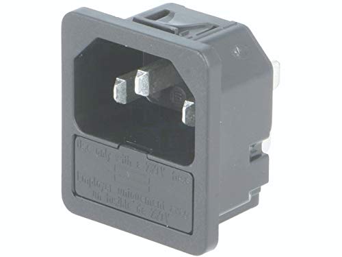 Ac Power Entry Modules Snap 1-Pole .187 Qc Socket And Fusedrawr: Amazon ...
