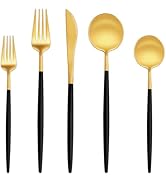 Amazon.com | EUIRIO 30 Pieces Royal Silverware Set for 6, Gorgeous ...