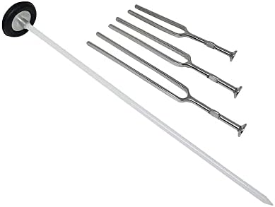 Sahyog Wellness Queen Square Pattern Knee Hammer with Tuning Forks (Set ...