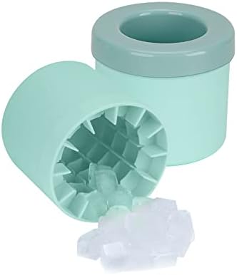 Amazon.com: Aoutrow Ice Cube Mold, Silicone Ice Bucket Ice Cup with Lid ...